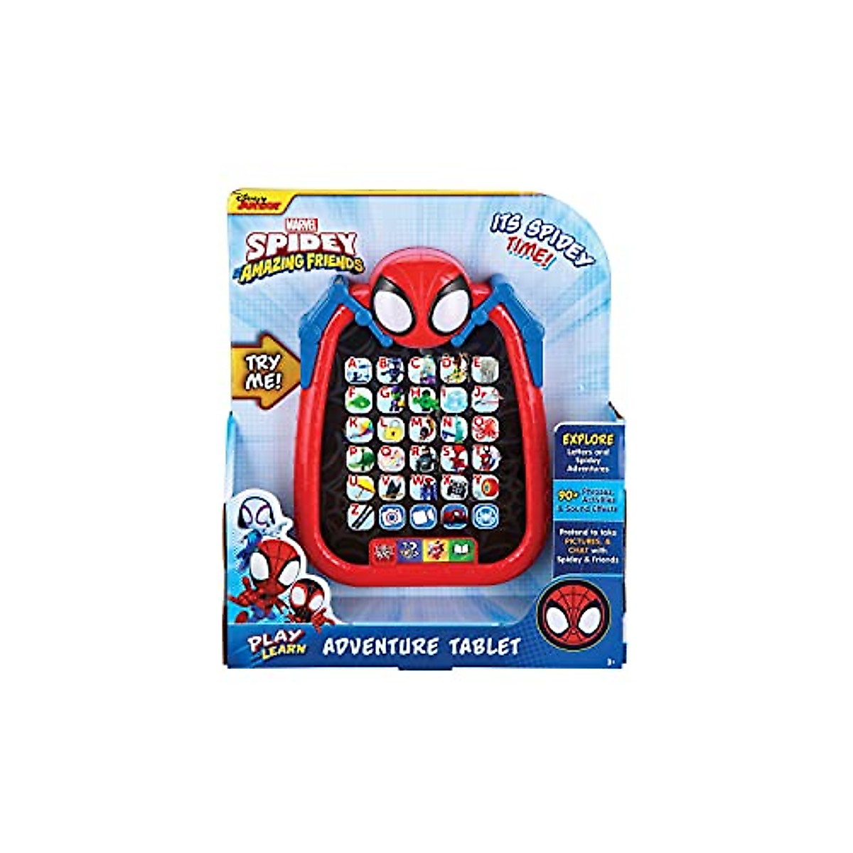 ekids Spidey and His Amazing Friends Kids Tablet for Preschool, Tablet with Educational Games and ABC Learning for Toddlers Aged 3 and Up