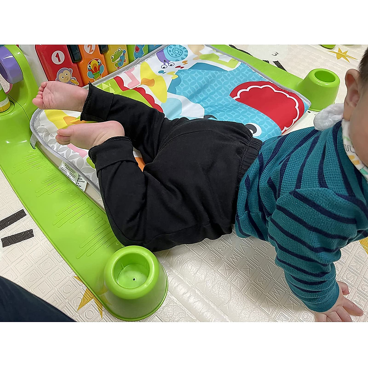 SOBOWO Baby Boy Pants 0-3 Months Newborn Pants Boys Baby Infant Cotton Crawling Pants for Newborn Boys Girls Pack of 2 (0-3 Months, Black/Black)