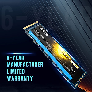 INLAND Performance SSD 2TB PCIe 4.0 M.2 Internal Solid-State Drive NVMe Gen4 x 4 with DRAM Up to 5,000 MB/s, 3,600 TBW 3D TLC NAND