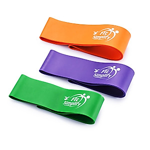 Fit Simplify Pro Series Resistance Loop Exercise Bands, Set of 3