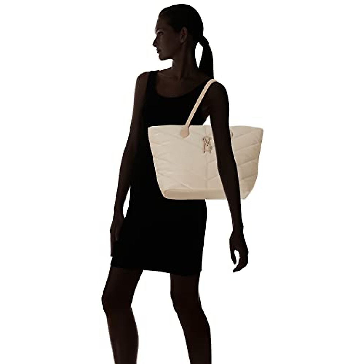 Steve Madden WORKINC Quilted Tote, Bone