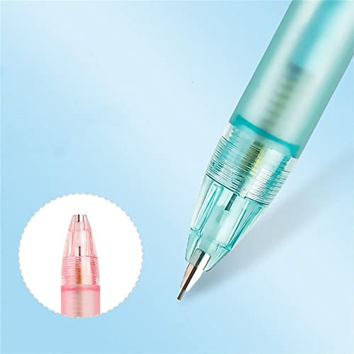 WEISHA Mechanical Pencil 1PC 0.5/0.7mm Automatic Pencils Propelling Pencil Cute Pencils Eraser Top Writing Stationery Office Supplies(0.7mm random 1pc)