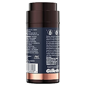 King C. Gillette Moisturizer for Face & Stubble with Vitamin B3 and B5 Complex, Face Moisturizer for Men, 100 mL