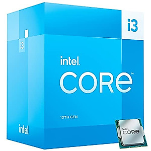 Intel Core i3-13100 Desktop Processor 4 cores (4 P-cores + 0 E-cores) 12MB Cache, up to 4.5 GHz