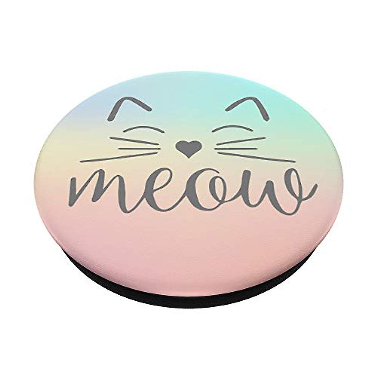 Meow Cute Cat Face Funny Costume Gadget for Cat Lovers PopSockets PopGrip: Swappable Grip for Phones & Tablets