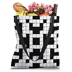 Crossword puzzle word puzzle black and white Classical Tote Bag