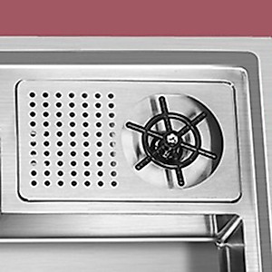 SZYAWxwj Mini Dishwasher Washer Sink Manual Wire Drawing Dishwasher Set Meal Kitchen Stainless Steel Dish Washing Basin