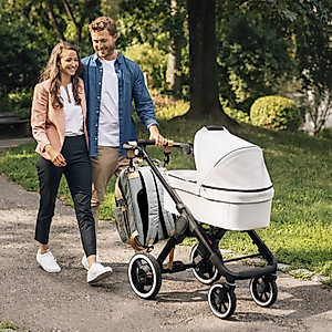 DAVFUN Diaper Bag Backpack with Changing Station, Portable Foldable Baby Bags for Boys, Large Capacity Waterproof Travel Bags with Changing Pad and Stroller Straps for Mom Dad (Grey)