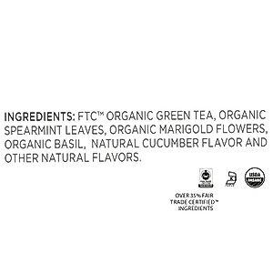 Tea Forte Organic Herbal Tea, Makes 35-50 Cups, 1.76 Ounce Loose Leaf Tea Canister, Citrus Mint