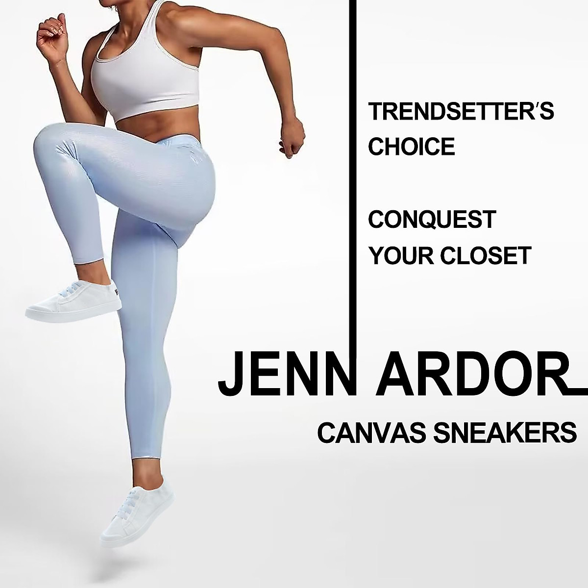 JENN ARDOR Womens Stylish Canvas Slip On Sneakers Low Top Casual Walking Shoes with Comfort, Durable, Lightweight, Non-Slip A-White