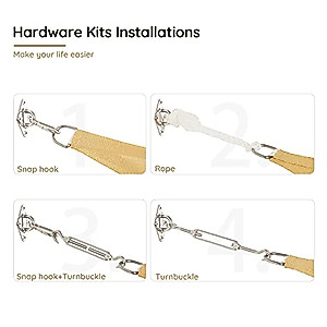 Quictent 20x26ft Large Oversized Rectangle Sun Shade Sail 185G HDPE Canopy 98% UV Block Outdoor Patio Garden with Hardware Kit (26 x 20 ft, Sand)