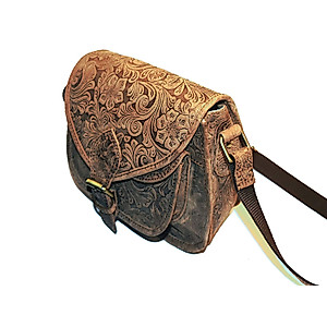 LEADERACHI Crossbody Shoulder Purse For Women Durable Sling Leather Handbag With Classic Design