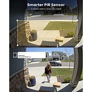 ieGeek Security Camera Outdoor, 2K Wireless WiFi 360°PTZ Camera, Solar Security Camera Battery Powered,Surveillance Camera with Spotlight/Siren/Motion Detection/3MP Color Night Vision,Works with Alexa