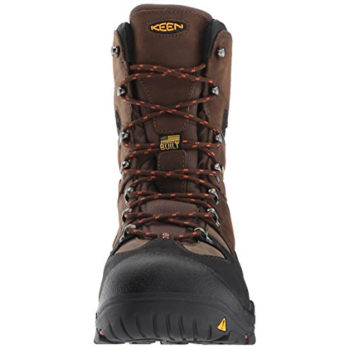 KEEN Utility mens Coburg 8" Steel Toe Waterproof Work Boots, Cascade Brown/Brindle, 15 Wide US