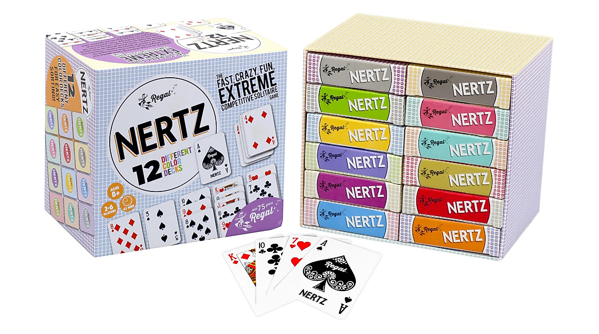 Regal Games Nertz Playing Cards - 12 Deck Set