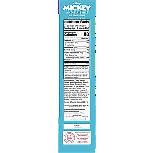 Mickey & Friends Fruit Flavored Snacks, Treat Pouches, Value Pack, 22 ct