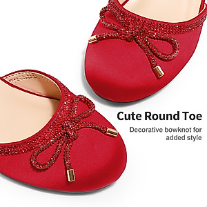 DREAM PAIRS Girls Dress Shoes Closed Toe Low Heels Ankle Strap Pumps for Toddler Little Big Kid Flower Party Wedding Princess,Size 2 Little Kid,RED,SDFL2318K