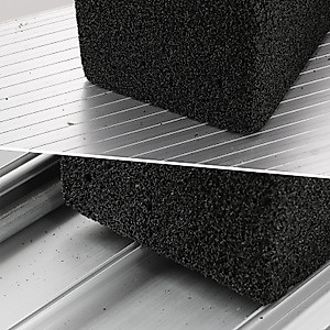 10 Pieces Commercial Grade Grill Cleaning Brick Bulk Heavy Duty Pumice Stone Brick Cleaning Grill Stone Reusable for Home Restaurant Griddles, Flat Top and BBQ Grates Outdoor Cleans(Black)