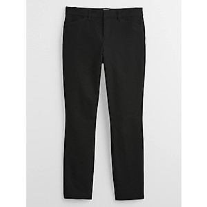 GAP Womens Skinny Ankle in Bi-Stretch Pants, True Black V2, 12 US
