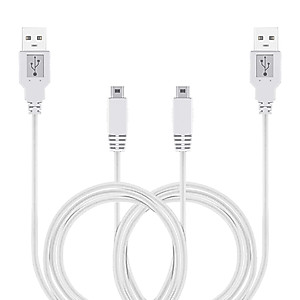 2Pack 10FT Charger Cable for Wii U Gamepad, AC Power Adapter Charger Cord for Nintendo Wii U Gamepad Remote Controller