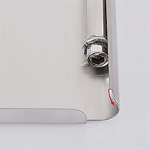 JF-XUAN Kitchen Shelf Microwave Oven Rack 304 Stainless Steel Microwave Oven 3-shelf Storage Unit Wheel Space Saving Compatible with Microwave Oven Large Microwave Oven Rack (Color : Silver, Size :