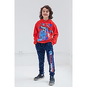 Transformers Optimus Prime Little Boys Fleece Pullover Hoodie Jogger Pants Red/Blue 7-8