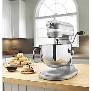 KitchenAid KP26M1XNP 6 Qt. Professional 600 Series Bowl-Lift Stand Mixer - Nickel Pearl