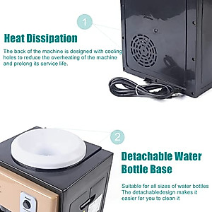 Countertop Water Dispenser - Electric Hot and Cold Water Cooler Dispenser for Home Office Use 110V Hot/Cold Top Loading Countertop Water Cooler Dispenser (Rose Gold)