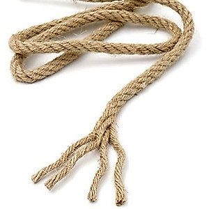 KINGLAKE GARDEN Jute Rope,Hemp Rope Heavy Duty Jute Rope 1/4 inch x 164 Feet(6 MM x 50 M) Twisted Hemp Rope for Indoor and Outdoor Gardening,Crafts, Home Decorating, Climbing,DIY