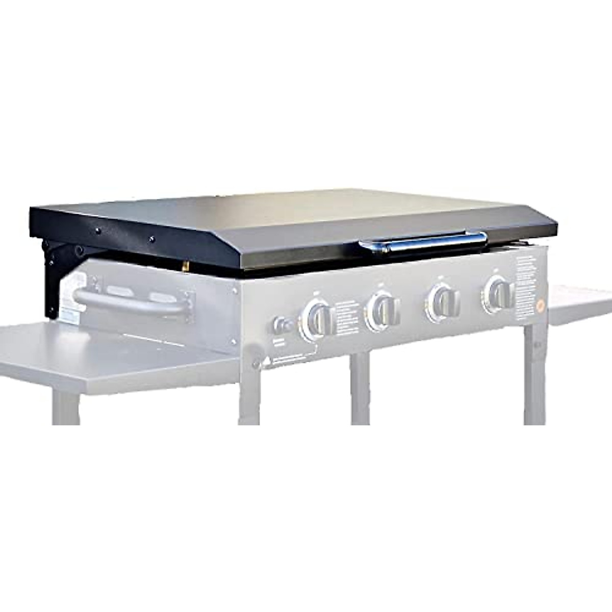 Jforest Blackstone Push-Pull Griddle Cover Lid with Bakelite Handle, Powder Coated Steel, Blackstone Griddle Cover, Matte Black (36 inch (Model #1984 Friendly))