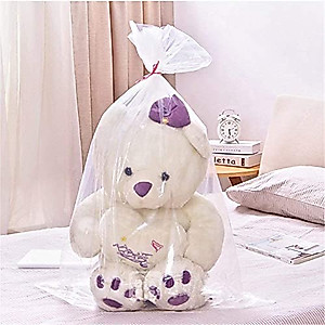 32x39 Inches Comforter Storage Bags Dustproof Moistureproof Jumbo Plastic Storage Bags for Blanket Clothes and Big Plush Toys Set of 10