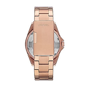 Fossil Women's Riley Quartz Stainless Steel Multifunction Watch, Color: Rose Gold Glitz (Model: ES2811)
