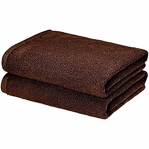 OBA HOME Cotton Bath Sheet Towel (Dark Brown)