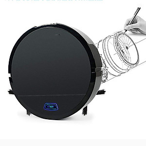 Robot Vacuum Cleaner, 1600Pa Strong Suction Robotic Vacuum Cleaner, Super-Thin Quiet,Household Sweeper, Route Planning for Pet Hair, Hard Floor, Carpet
