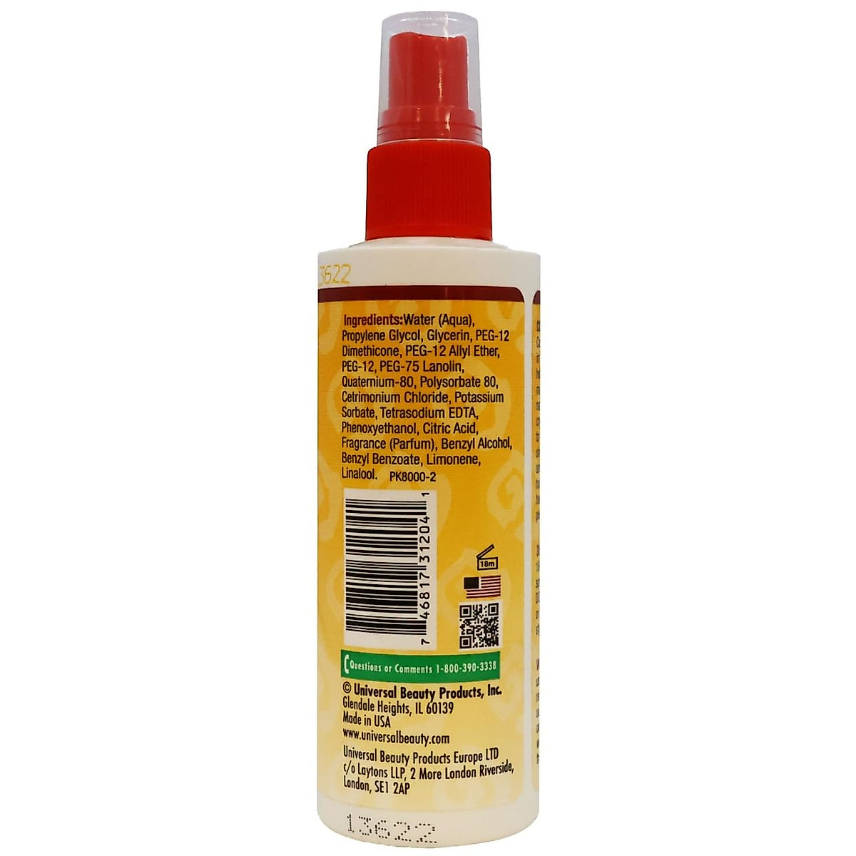 African Essence Control Wig Spray 4 oz. by African Essence
