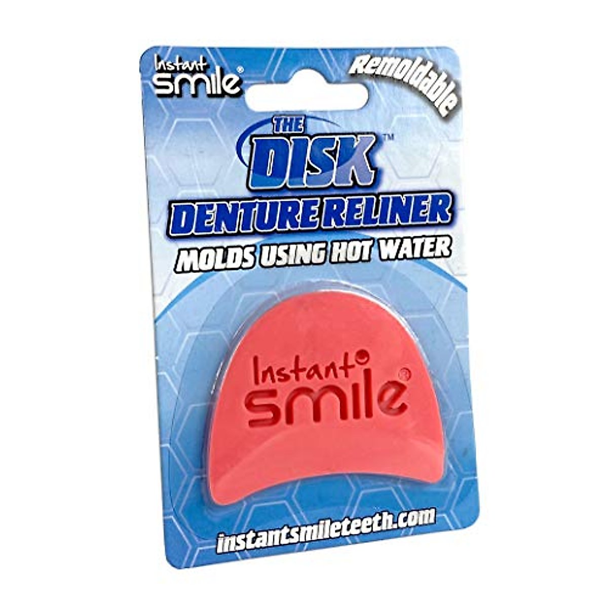 Instant Smile - The Disk Denture Reliner - Forms Using Hot Water