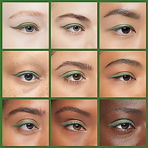 Palladio Wooden Eyeliner Pencil, Thin Pencil Shape, Easy Application, Firm yet Smooth Formula, Perfectly Outlined Eyes, Contour and Line, Long Lasting, Rich Pigment, Lime Green