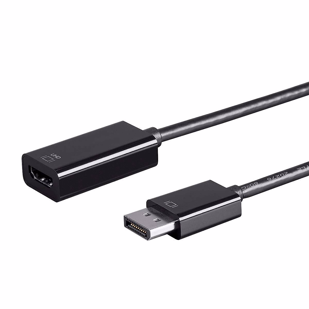 Monoprice DisplayPort 1.2a to HDMI Active Adapter - UHD, 4K@60Hz Black