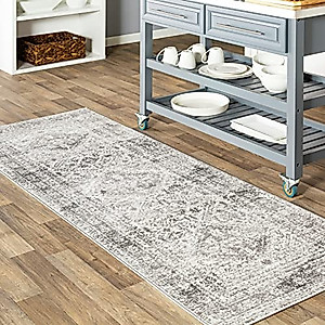 Artistic Weavers Desta Vintage Oriental Runner Area Rug,2'7" x 7'3",Charcoal