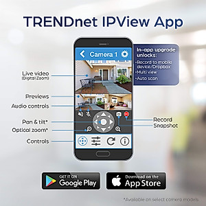 TRENDnet Indoor/Outdoor 3MP Motorized PTZ Dome Network Camera, 4X Optical Zoom, 16x Digital Zoom, Autofocus, IP66 Housing, Free iOS and Android Mobile apps, ONVIF Profile S, TV-IP420P
