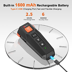 Chinichu Newest Ultrasonic Dog Trainer Device – Bark Deterrent – Dog Training and Behavior Aids (Black)