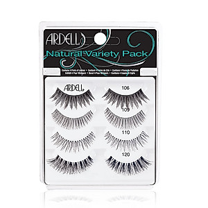 Ardell "Best of" Natural Variety Pack of False Eyelashes, 4 Pairs of Natural Fake Eyelashes
