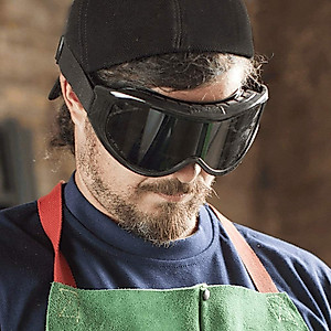 Sellstrom High Temperature Cutting/Grinding, Indirect Vented, Odyssey II Protective Safety Goggle, Shade 5 UV/IR Lens, Black Frame, S80211