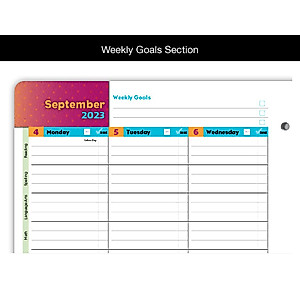 Dated Elementary Student Planner 2023-2024 Academic School Year, Large (8.5" by 11") Matrix Style Datebook with Classic Elementary Matrix Cover