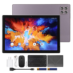 DAUERHAFT 10.1 Inch Tablet Front 8MP Rear 20MP 12GB 256GB 2 in 1 HD Tablet with BT Keyboard for Office (#3)