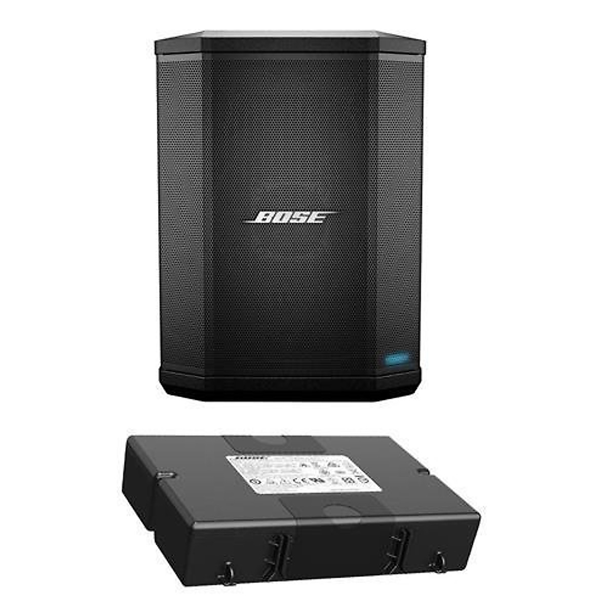 Bose S1 Pro Bluetooth Speaker System Bundle with Battery, Shure PGA48 Microphone, 15ft XLR Audio Cable (6 items)