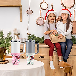 Thxbag Silicone Boot Protective for Stanley Cup 30oz / 20oz, Silicone Boot Sleeve Cover Fit with Stanley H2.0 and Quencher Adventure Tumbler Accessories (Printed, 30oz&20oz)…