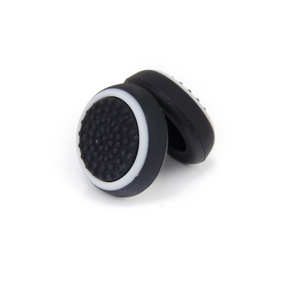 Dovewill Joystick Dust Dirt Protection Replacement Accessory Silicone Cap Button Covers For Sony PlayStation 4 PS4 PS3 PS2 Controller Pack of 2 Black+White