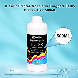 XCinkjet 500ml printhead Cleaning kit for HP Epson Canon Brother 8600 8610 8620 6700 8625 wf-7720 et-2760 wf-3640 Printer Nozzle Cleaner