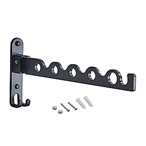 N/A Wall Mounted Foldable Clothes Hanger Retractable Clothes Rack ( Color : D , Size : 30x14x3cm )